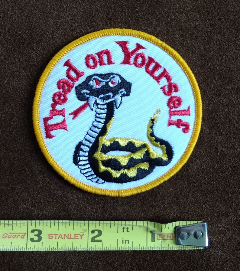 Tread on Yourself Vintage 70s Motorcycle Sew on Biker Patch | Etsy