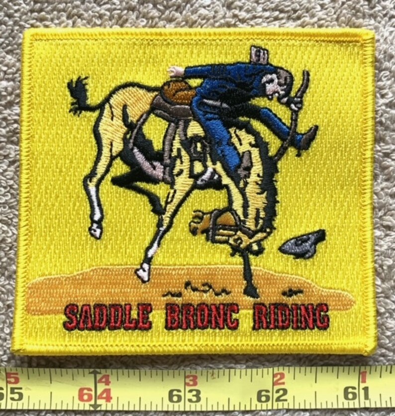 Saddle Bronc Riding NFR Rodeo Collectors Patch Cowboy & - Etsy