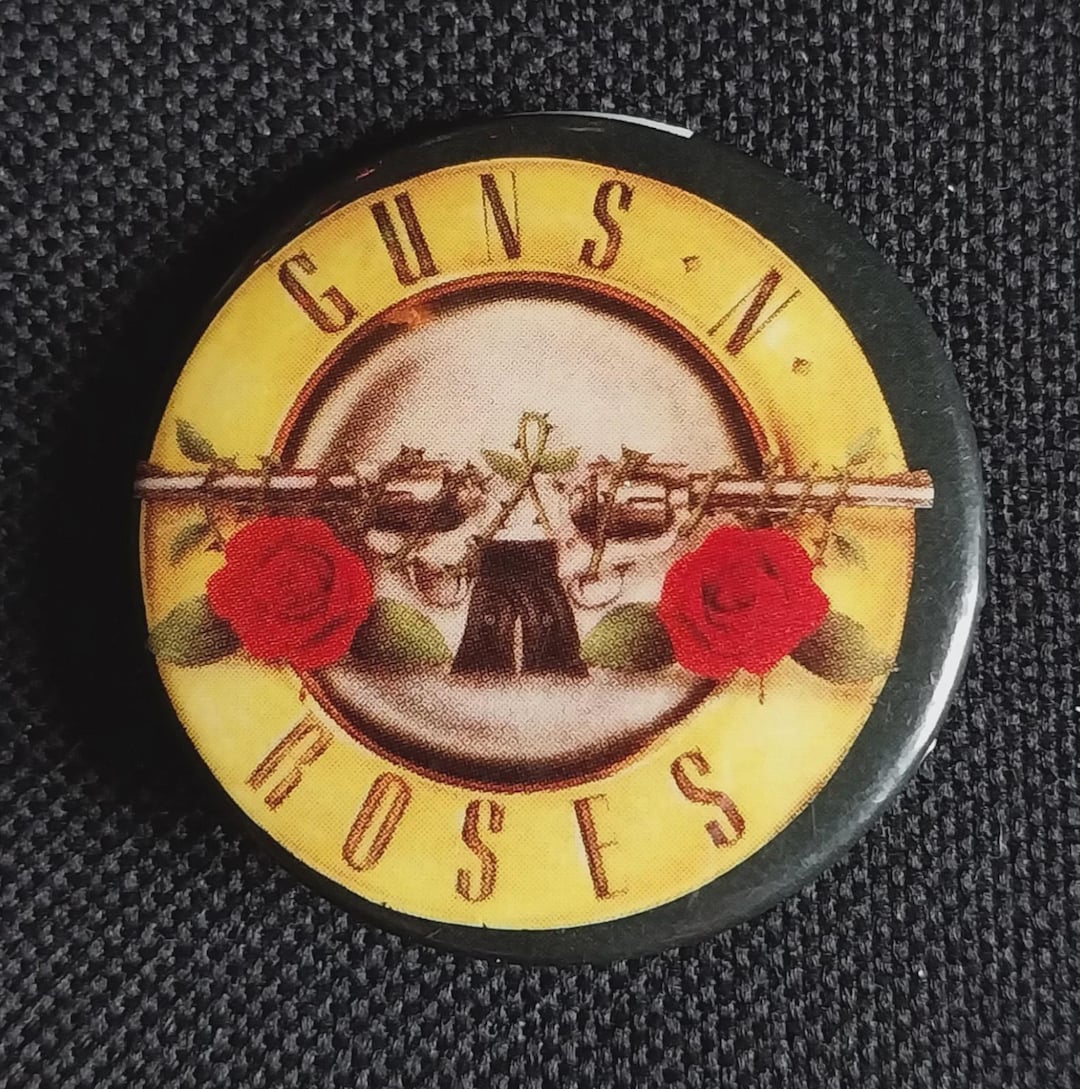 Guns N' Roses GNR Logo 1987 Rock Band Music Vintage Pin Badge Button - Etsy