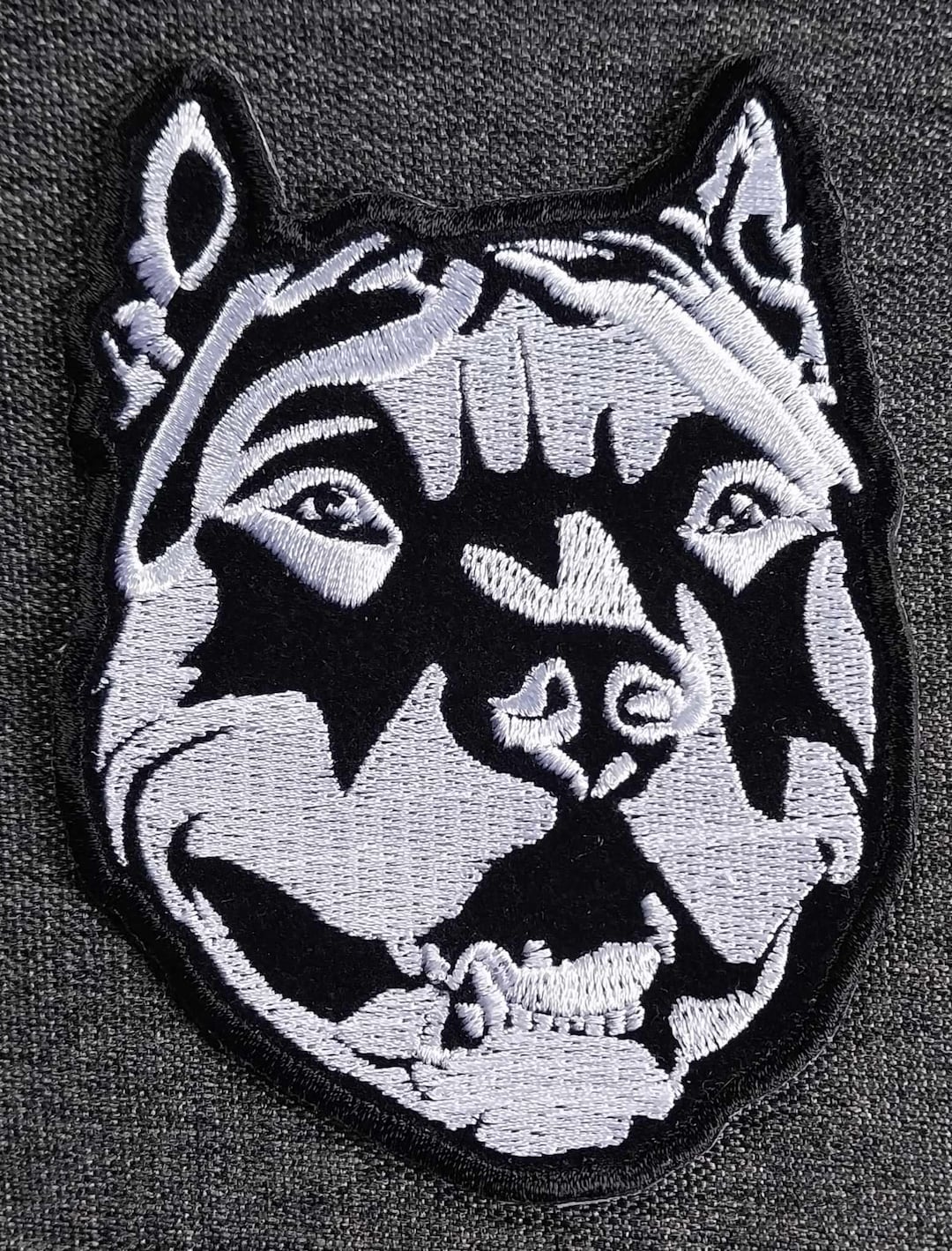 Pit Bull Heat Pitbull Dog Puppy Embroidered Iron on Motorcycle Jacket ...