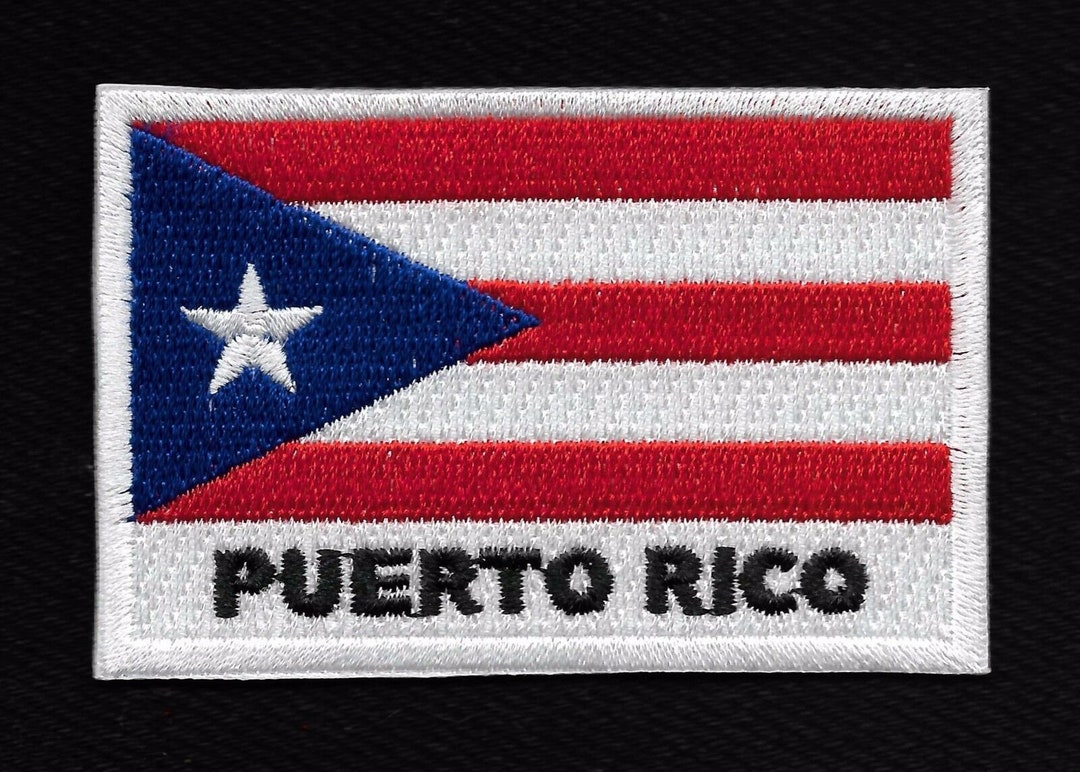 PUERTO RICO Iron on Puerto Rican Flag Patch - Etsy