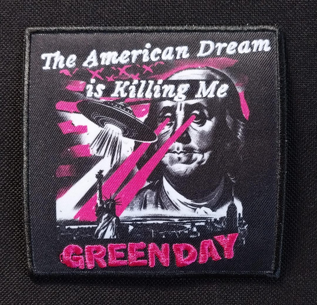 Licensed GREEN DAY the American Dream Iron on Battle Jacket Band Patch ...