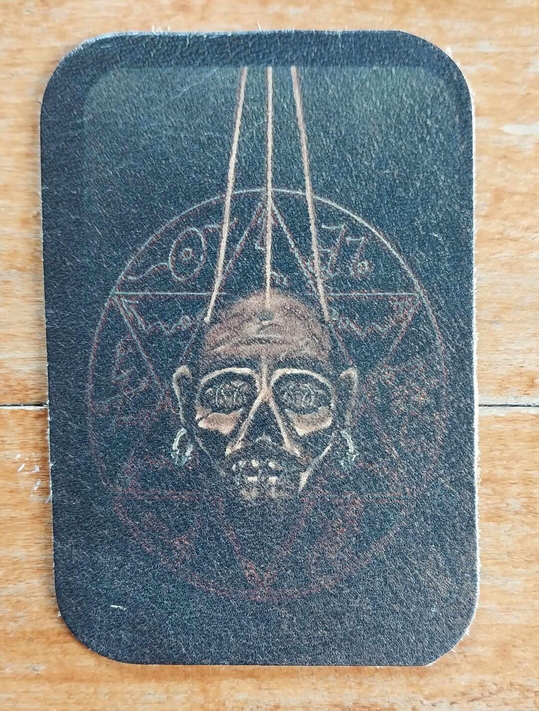 Voodoo Tribal Shrunken Head of the Lich Full Leather Sew on Patch - Etsy