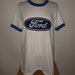 Vintage Unworn 1980s Ford Motors Ringer T Shirt MEDIUM / LARGE Screen ...