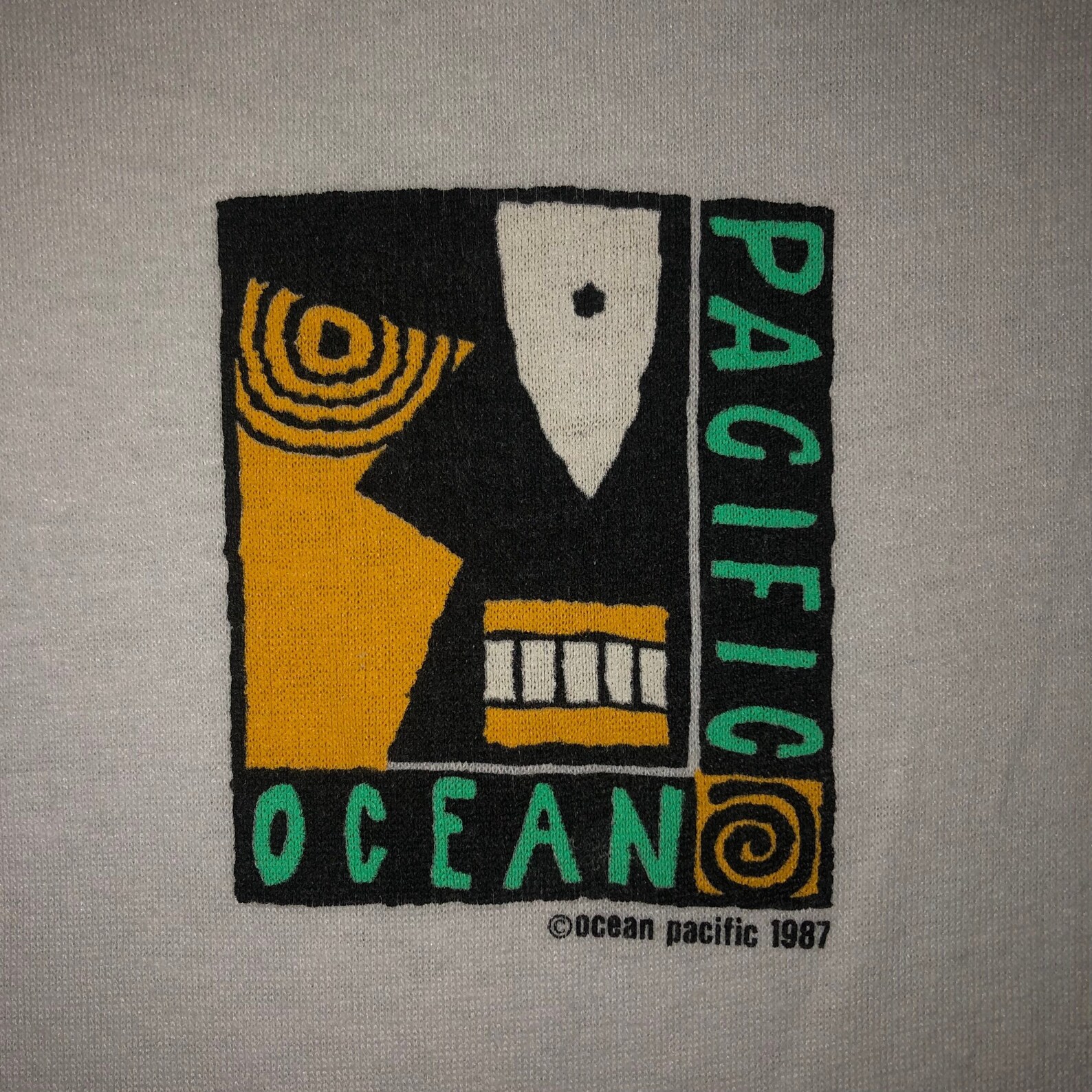Vintage 1980s OP Ocean Pacific Tank Top T Shirt LARGE - 80s Single ...
