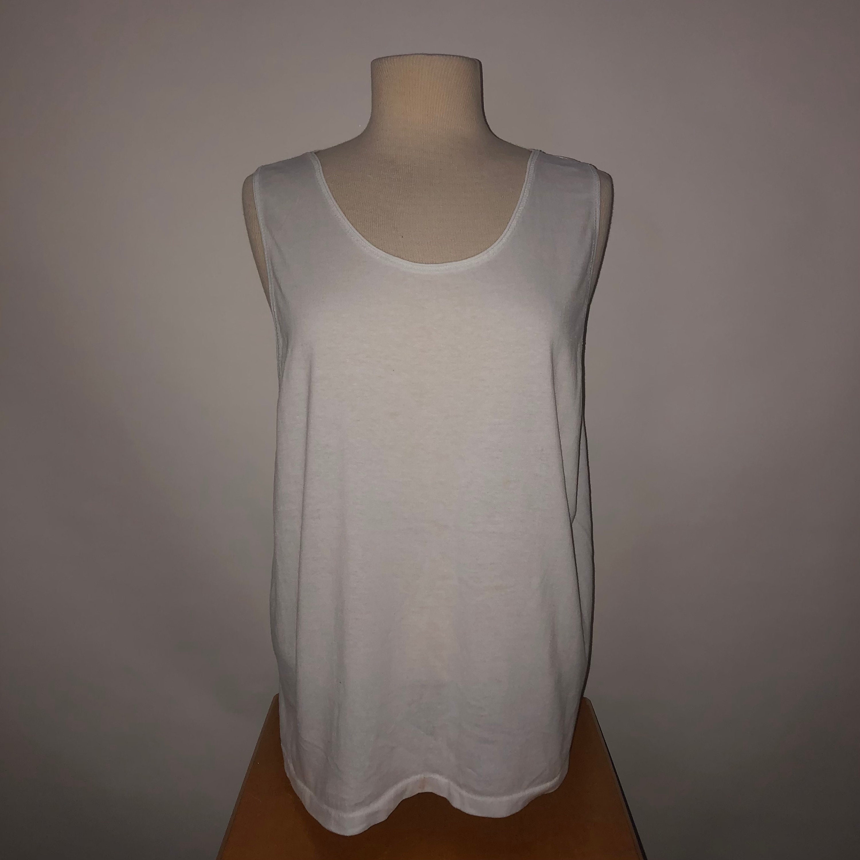 Vintage 1980s OP Ocean Pacific Tank Top T Shirt LARGE 80s Single Stitch ...
