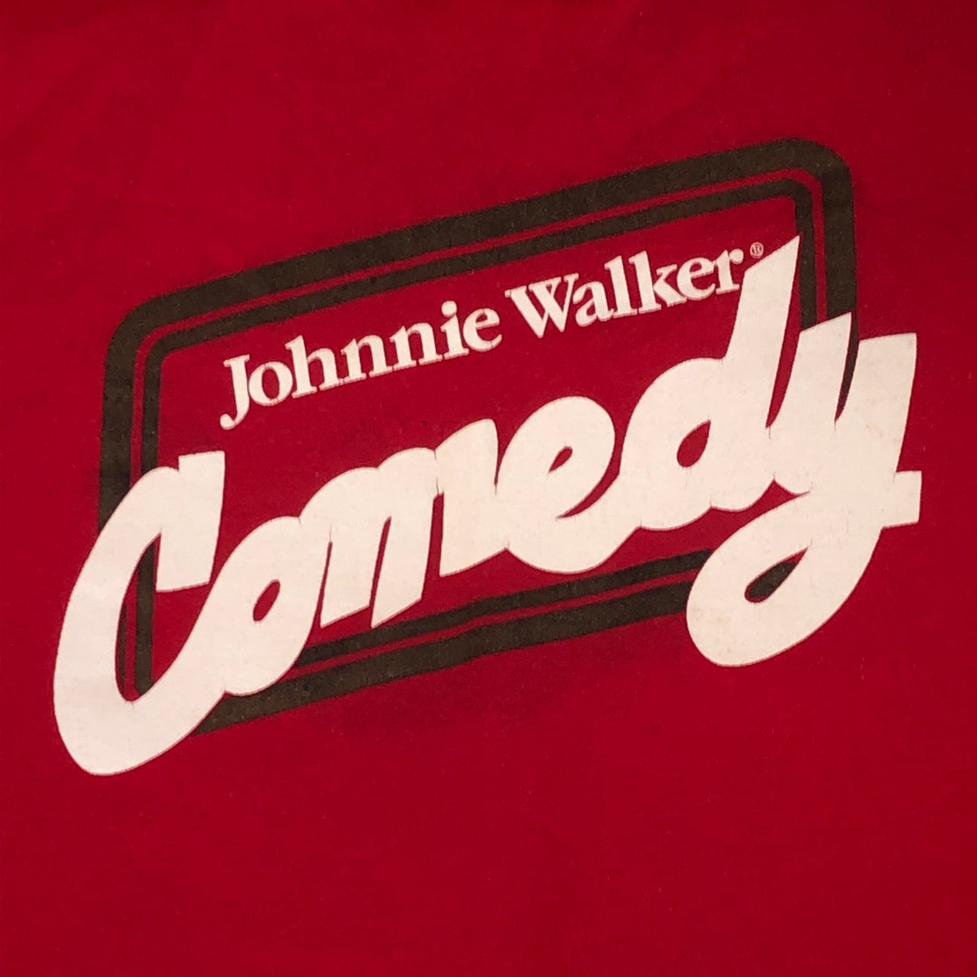 Vintage 1980s Johnnie Walker Comedy T Shirt LARGE - Jerzees Tee 80s ...