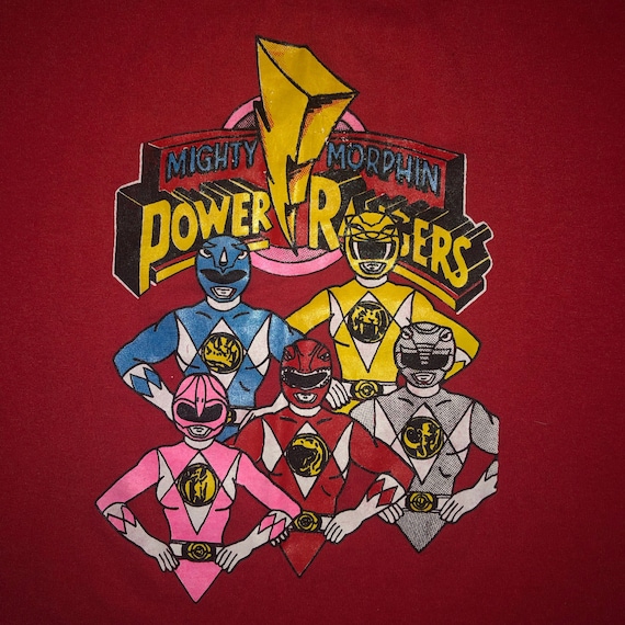 Vintage 90s Mighty Morphin Power Rangers T Shirt SMAL… - Gem