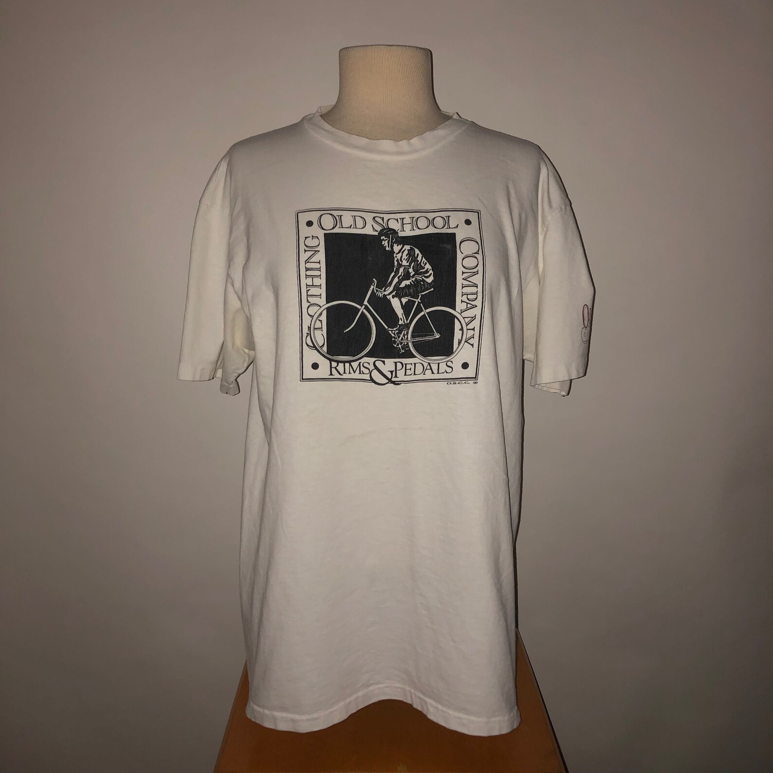 Vintage 1980s Old School Clothing Co Cycling T Shirt X LARGE - Single ...