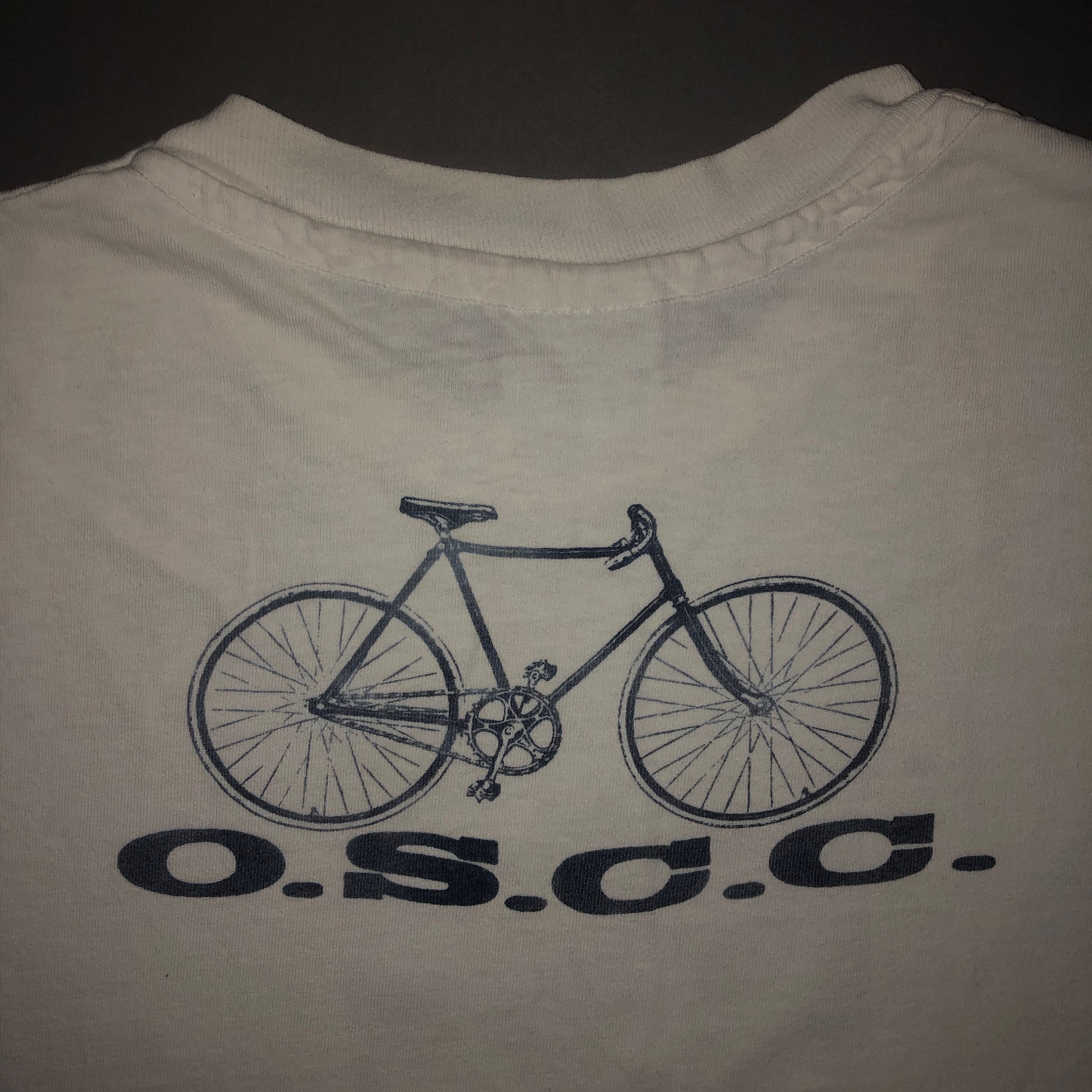 Vintage 1980s Old School Clothing Co Cycling T Shirt X LARGE - Single ...