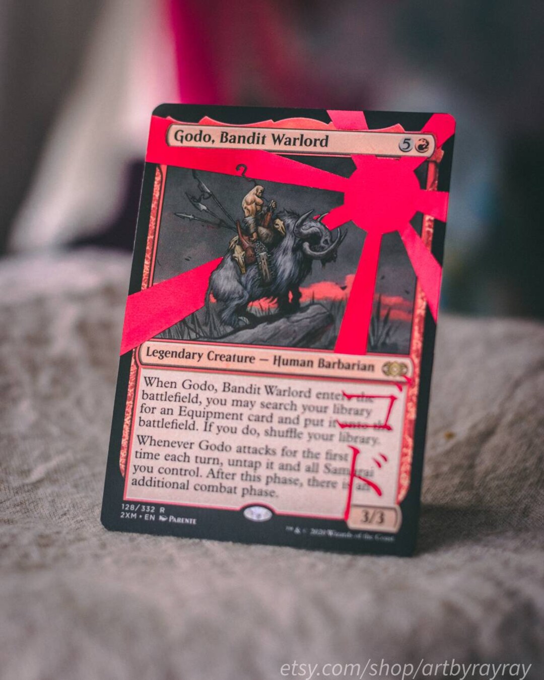 Godo Bandit Warlord Japanese Samurai Foil Alter for Mtg - Etsy