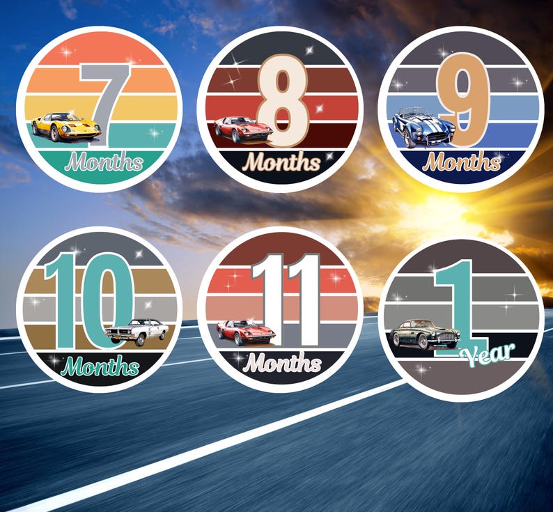 Baby Milestones - Vintage Car Theme - Etsy