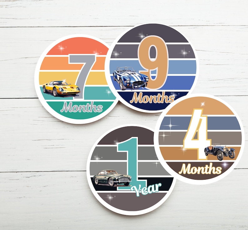 Baby Milestones - Vintage Car Theme - Etsy