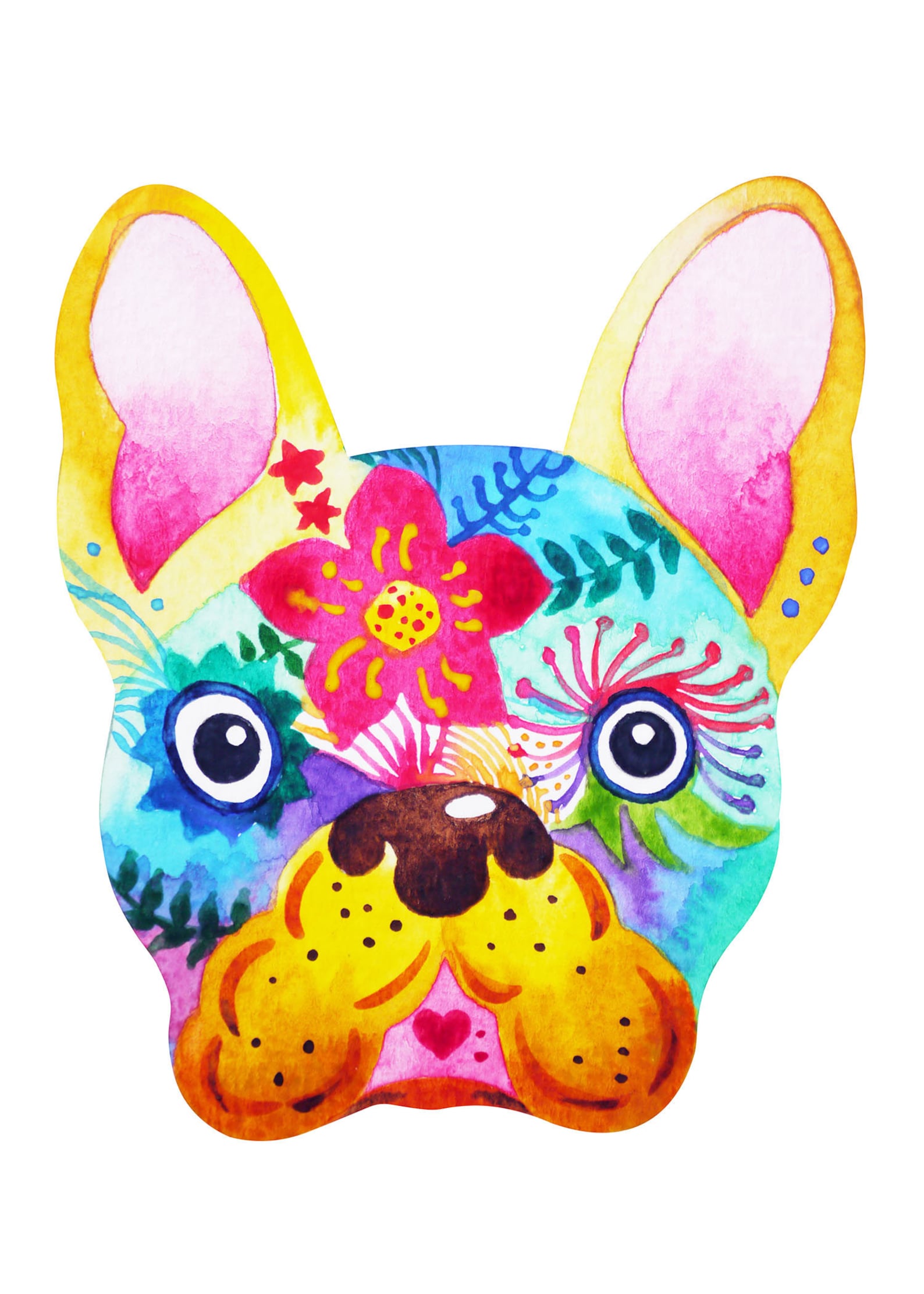 French Bulldog, Sugar Skull, Frenchie Cute Dog, Day of the Dead, Girls ...