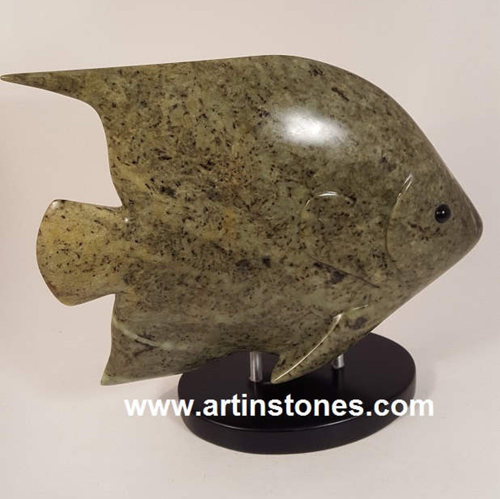 Angelfish Stone Sculpture - Etsy