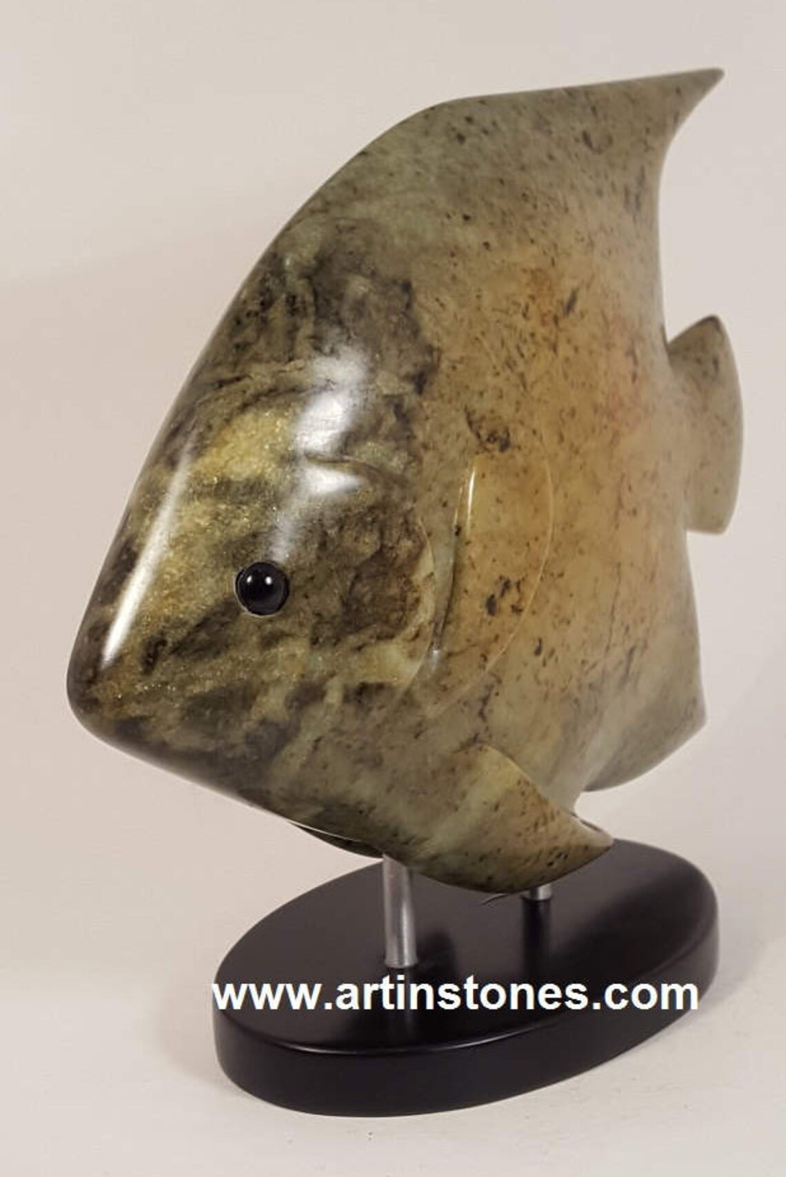 Angelfish Stone Sculpture - Etsy
