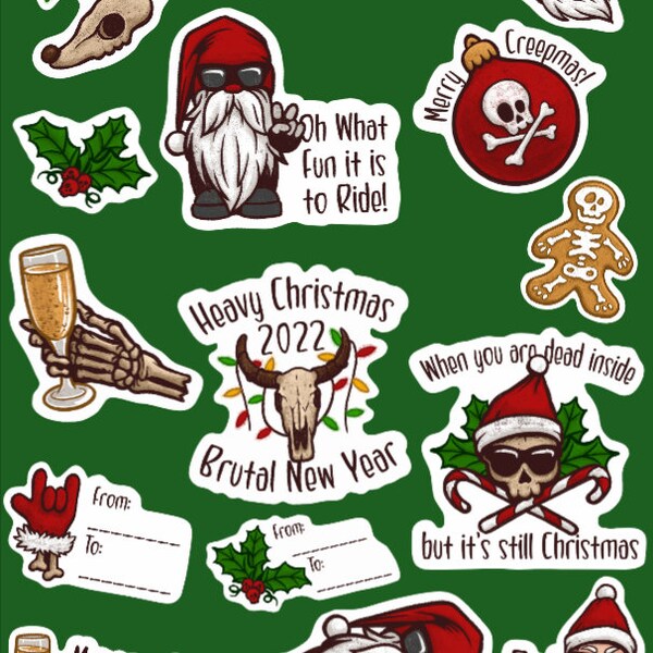 Funny Gothic Stickers - Etsy