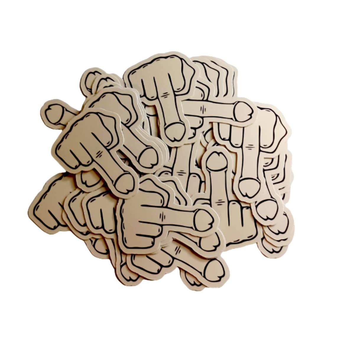 Middle Finger Sticker Penis Sticker Gag Gift NSFW Stickers - Etsy