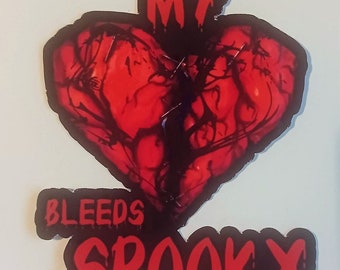Bleeding Heart Sticker - Etsy