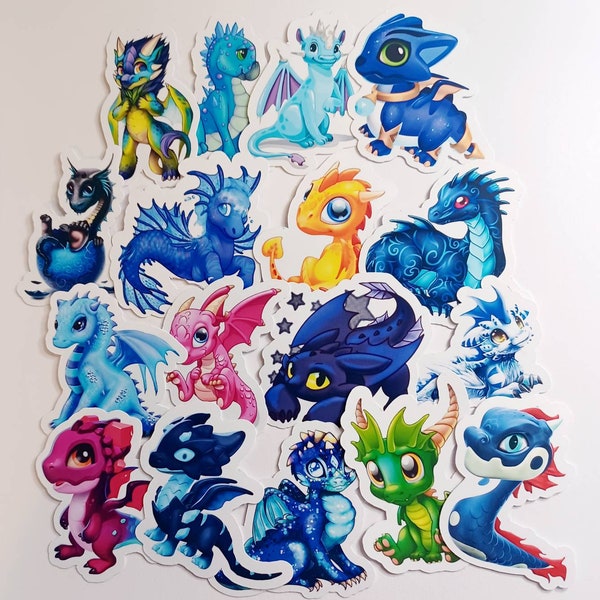 Dragon Stickers - Etsy