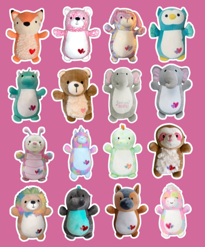 Squishmallow Hugmee Stickers Squishmallow Valentines - Etsy