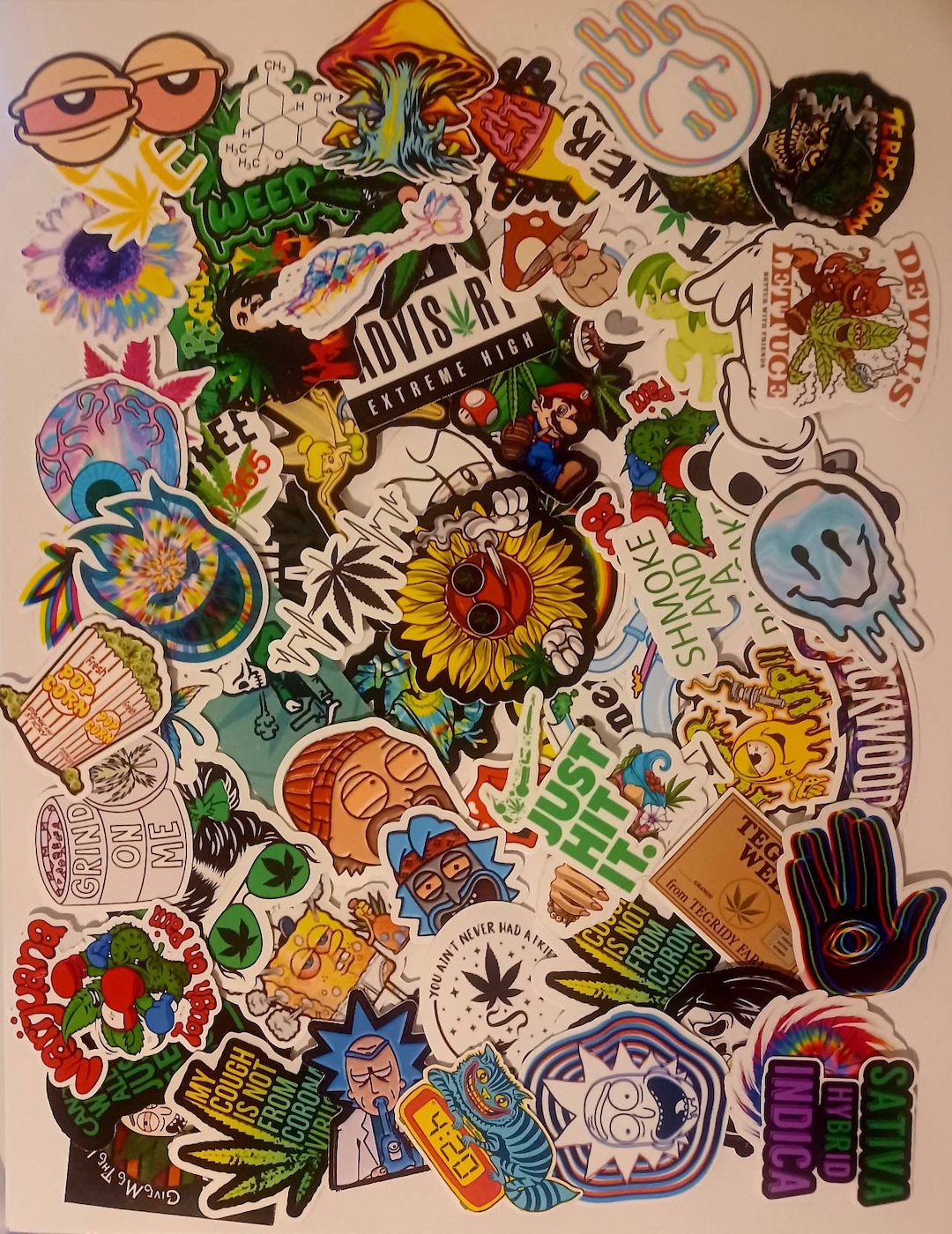 420 Stickers, Trippy Stickers, Stoner Gifts, Stoner Accessories, 420 ...