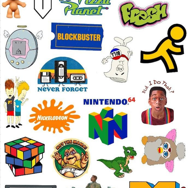 90s Stickers - Etsy
