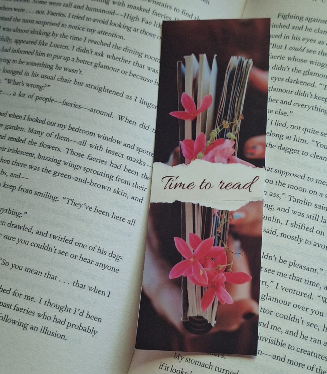 Time to Read Bookmark, Pretty Bookmark, Cute Bookmark, Bookish Bookmark ...