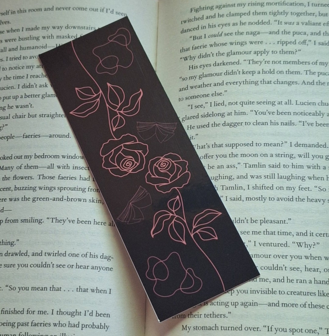Rose Bookmark, Cute Bookmark, Romance Bookmark, Bookish Bookmark ...
