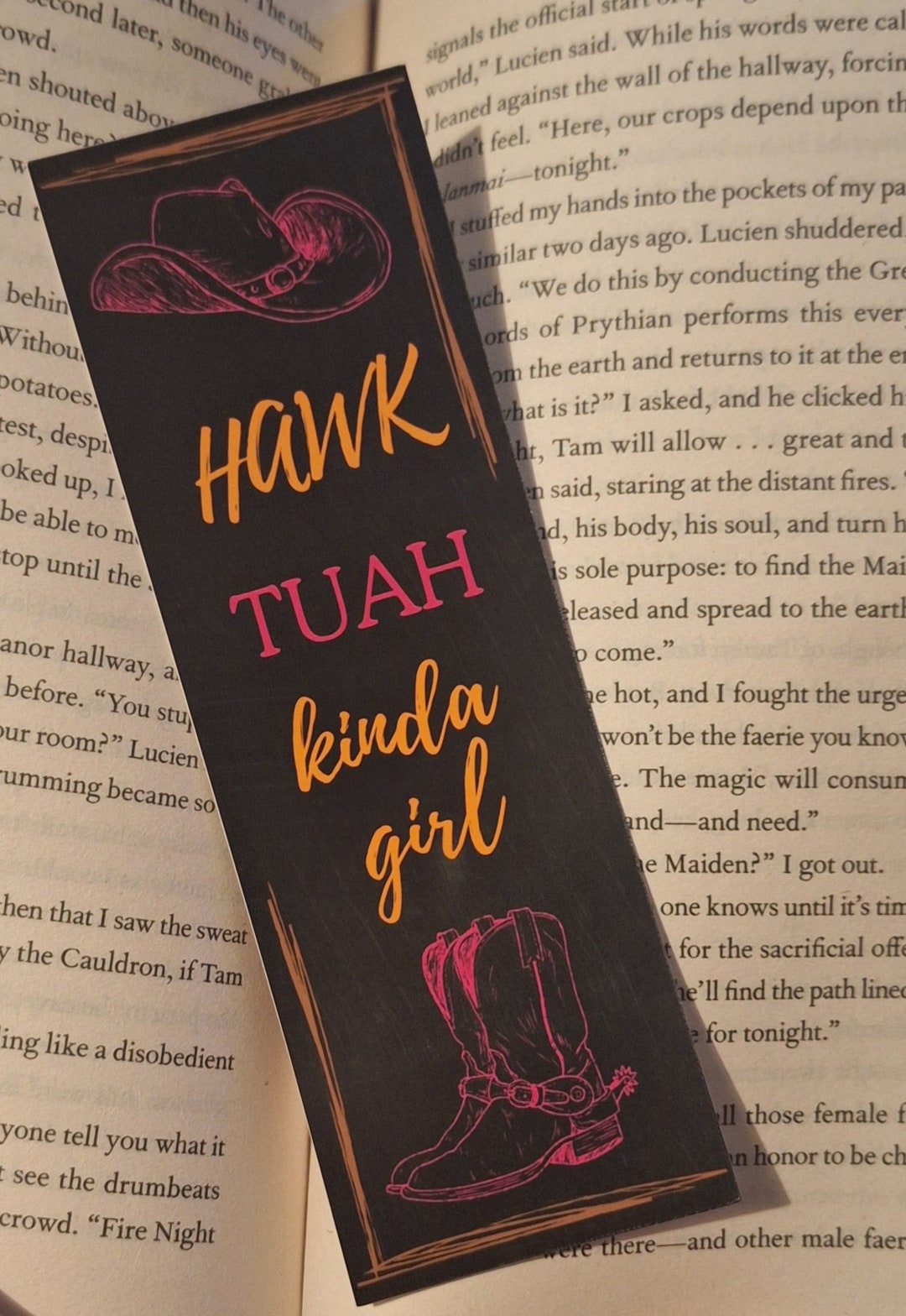 Hawk Tuah Bookmark, Cowboy Bookmark, Romance Bookmark, Bookish Bookmark ...