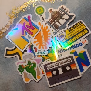 90s Stickers, 90s Kids, 90s Birthday, 90s Nostalgia, Retro Stickers ...