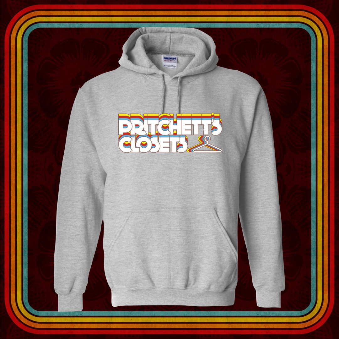 PRITCHETT'S CLOSETS Retro Style Hanger Logo - Hoodie -available in Many ...