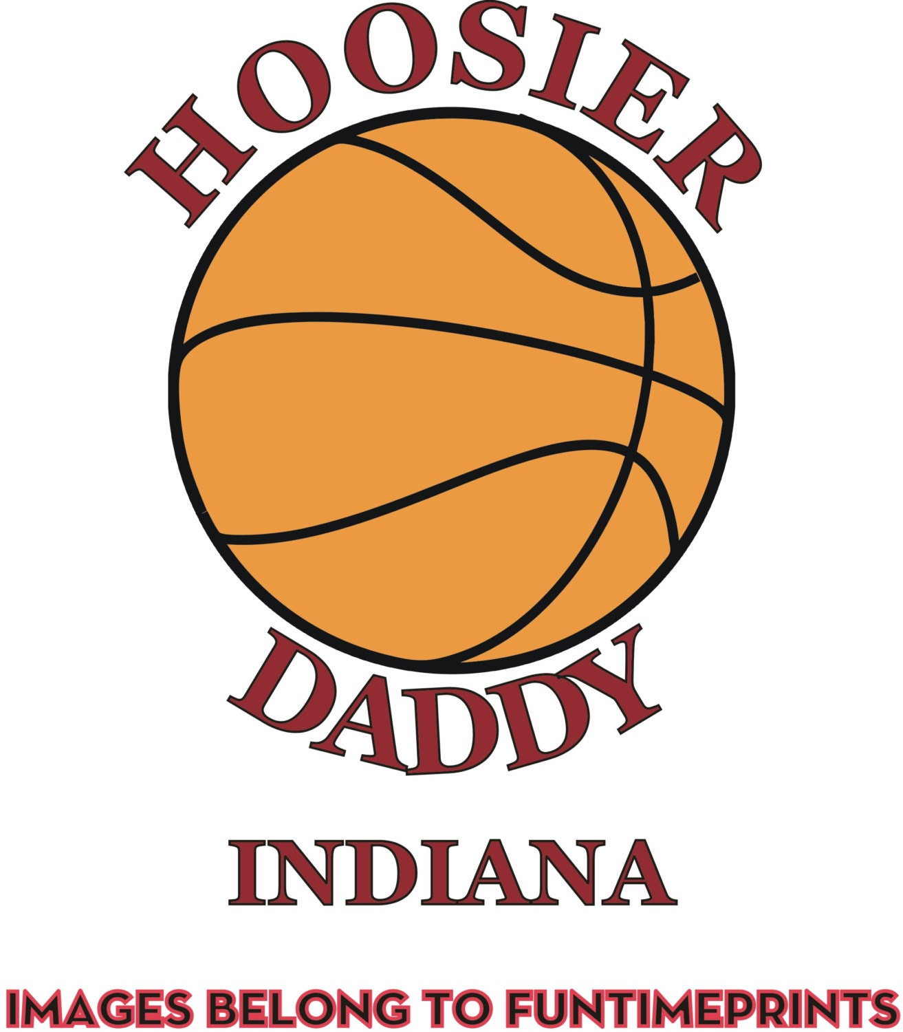 Hoosier Daddy Indiana - Hoosiers Basketball Fun T-shirt Bodysuit Infant ...