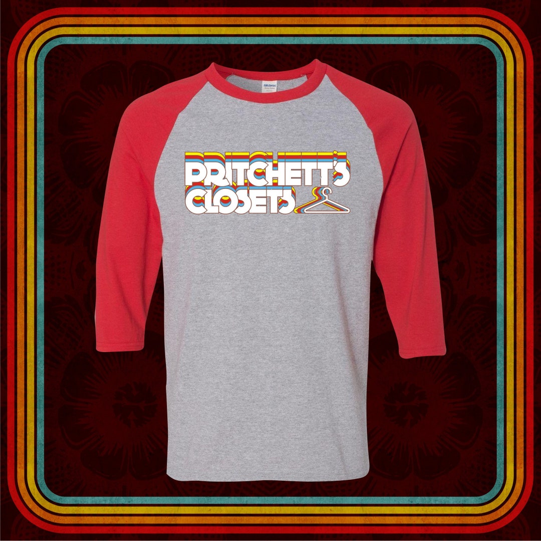 PRITCHETT'S CLOSETS Retro Style Hanger Logo - T-shirt - Adult Premium ...