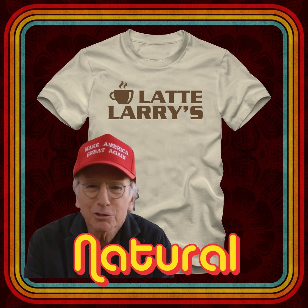 LATTE LARRY'S Logo Plain - T-shirt in 16 Color Options - Adult Mens ...