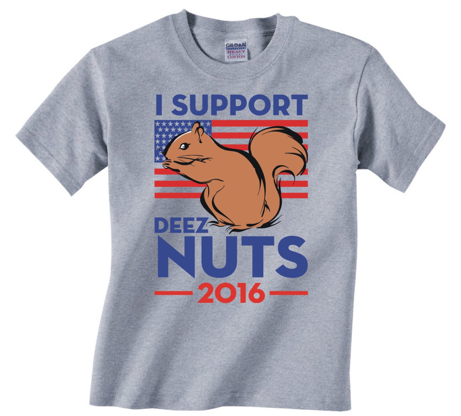 Support DEEZ NUTS 2016 Squirrel -funny Adult Graphic T Shirt ...