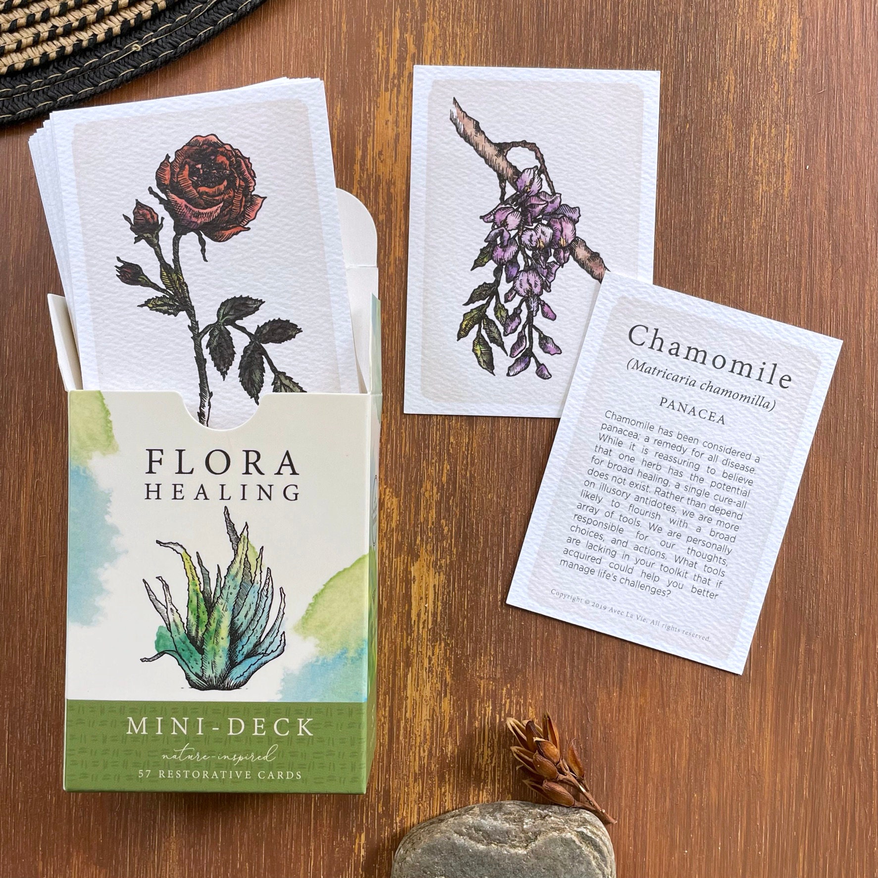 MINI-DECK Flora Healing 57 Cards Self Care Nature | Etsy