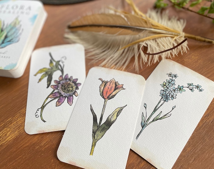 FLORA HEALING CARDS deck Only Box Not Included - Etsy