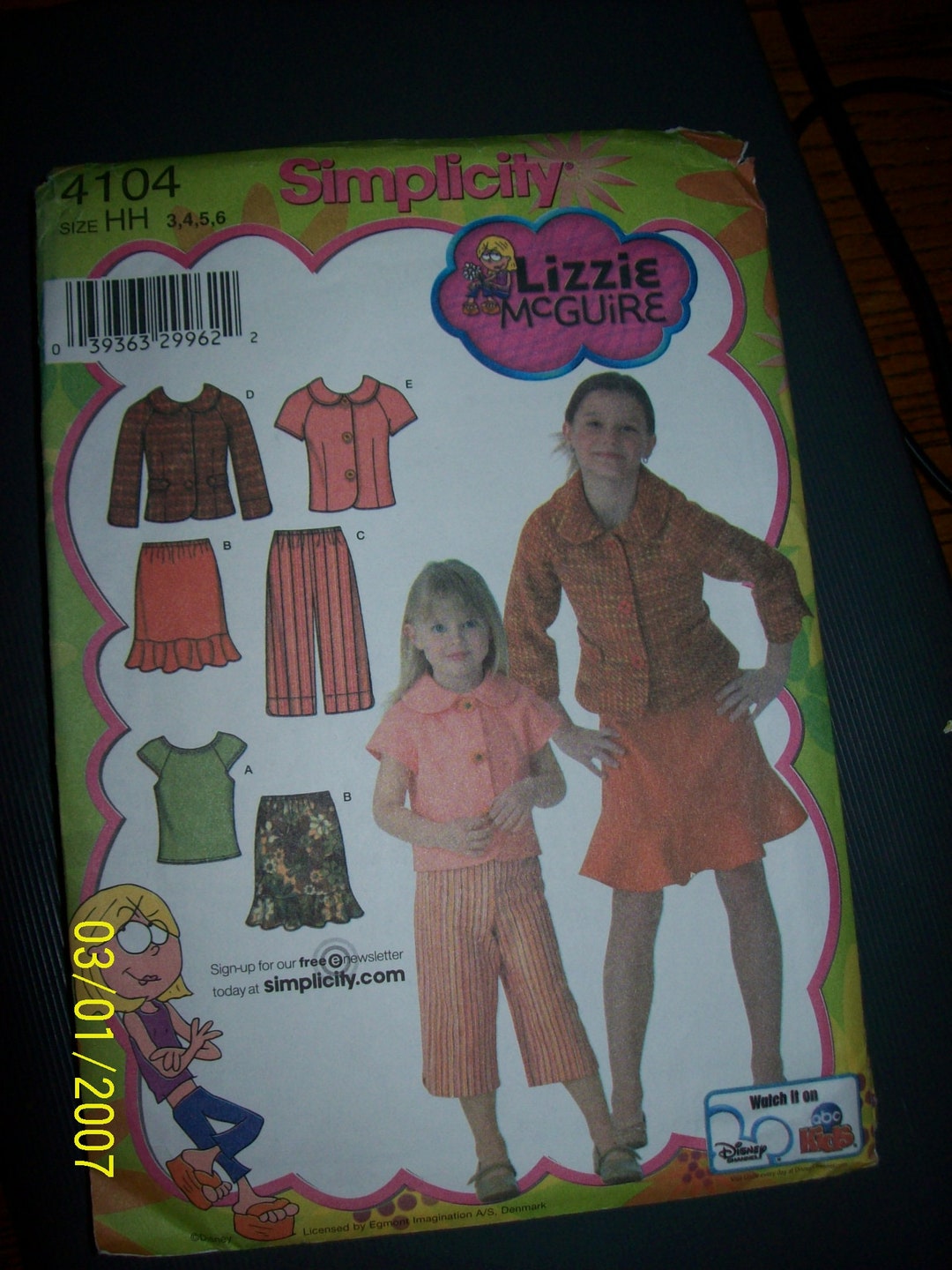 Girls Sizes {3,4,5,6} Simplicity 4104 Pattern. Girl's Dresses, Skirts ...