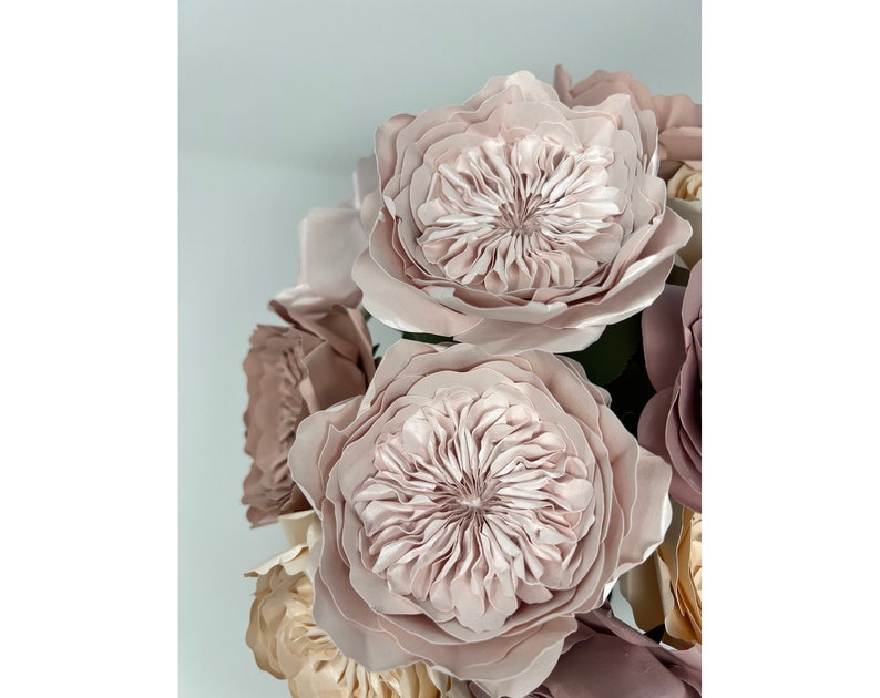 Garden Rose Paper Flower Bouquet 13 Stems Paper Flower - Etsy