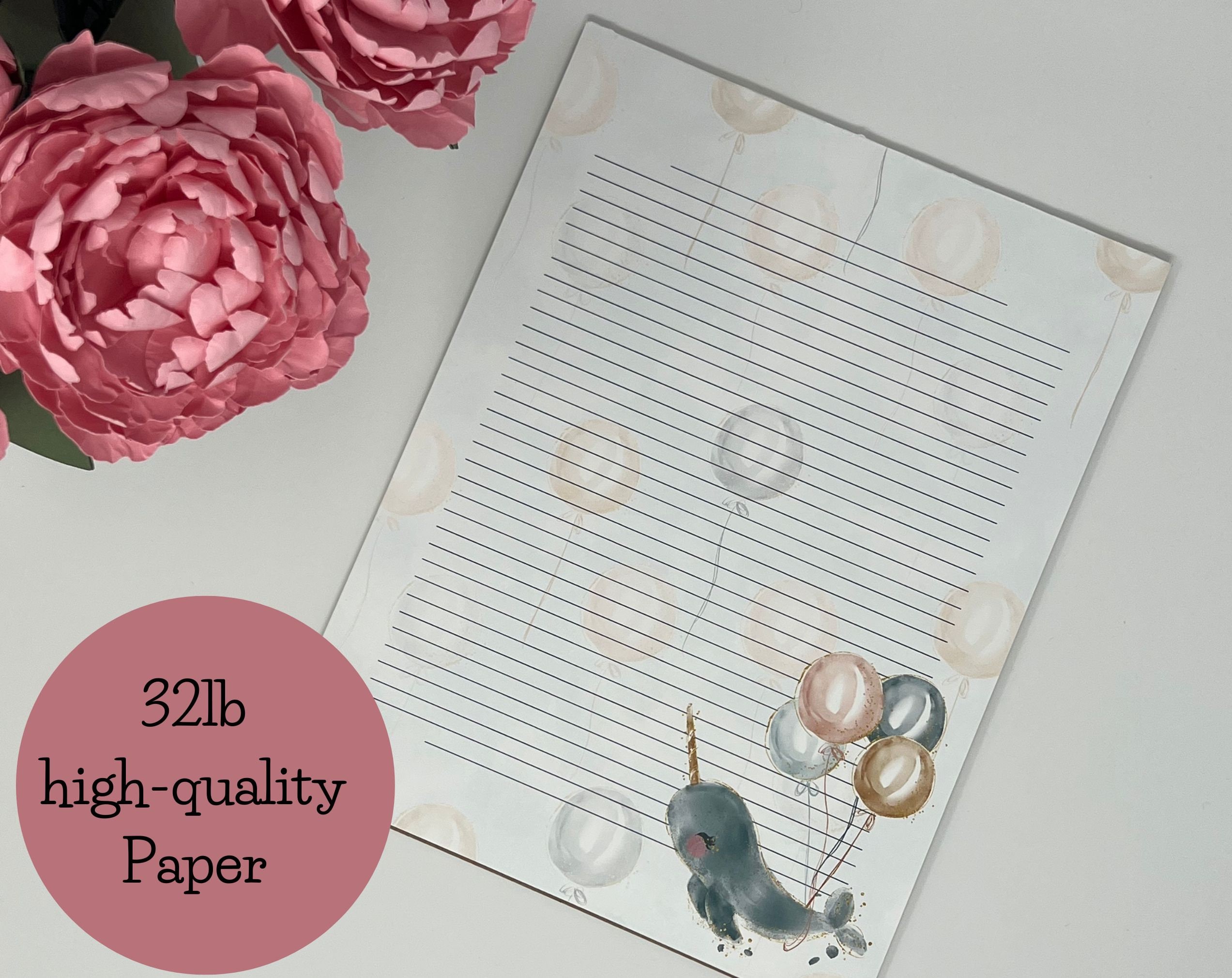 Narwal and Balloons Stationery Stationary Notepad Memo Pad - Etsy