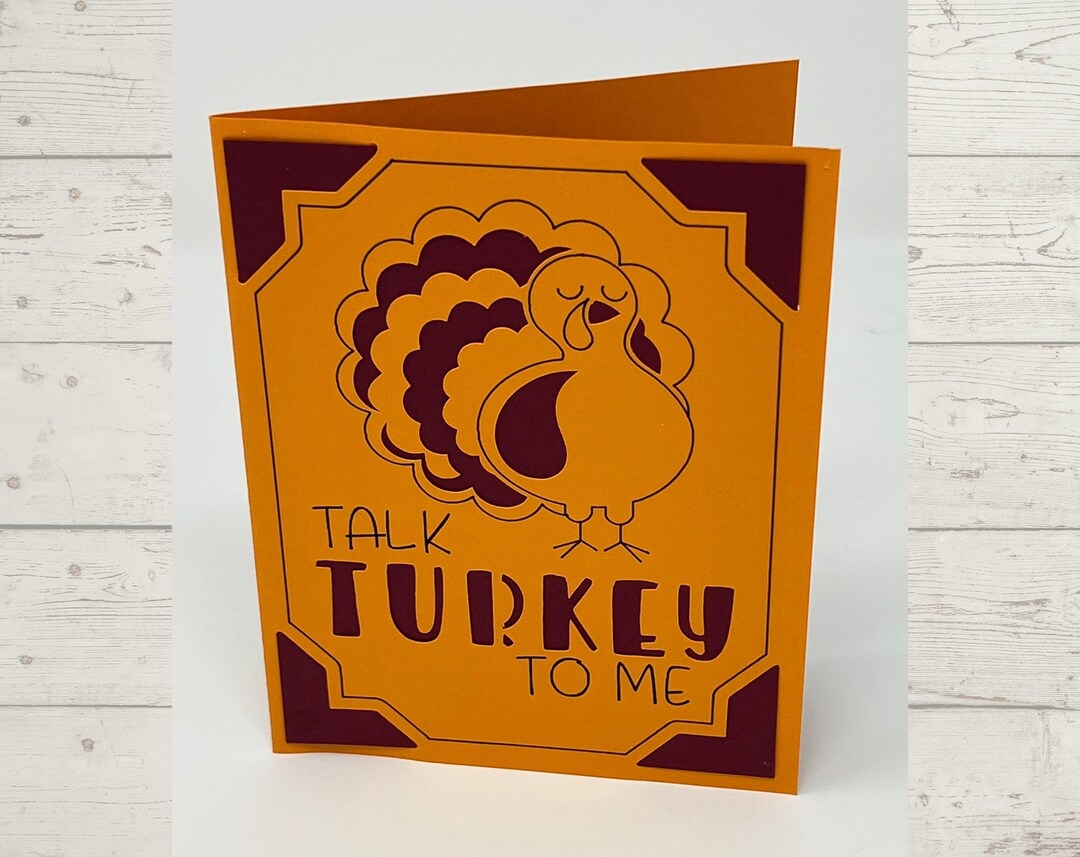 Thanksgiving Card Turkey Day Handmade Thanksgiving Card - Etsy UK