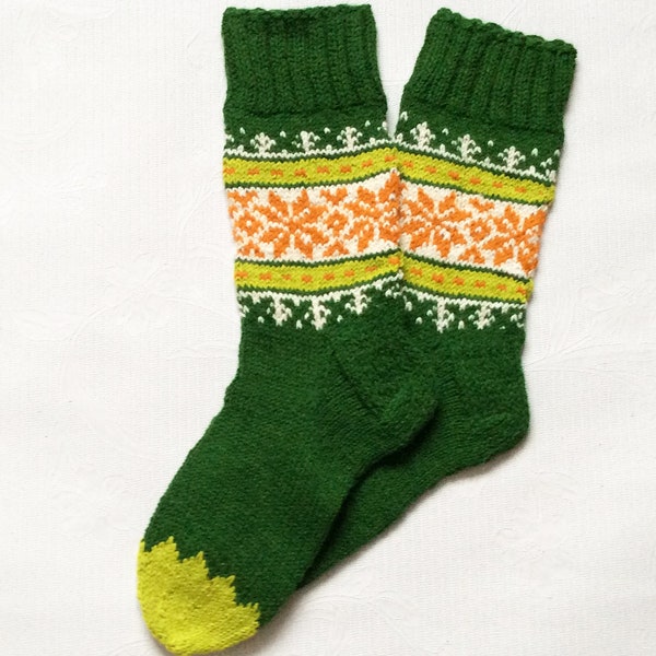 Hand Knit Socks - Etsy