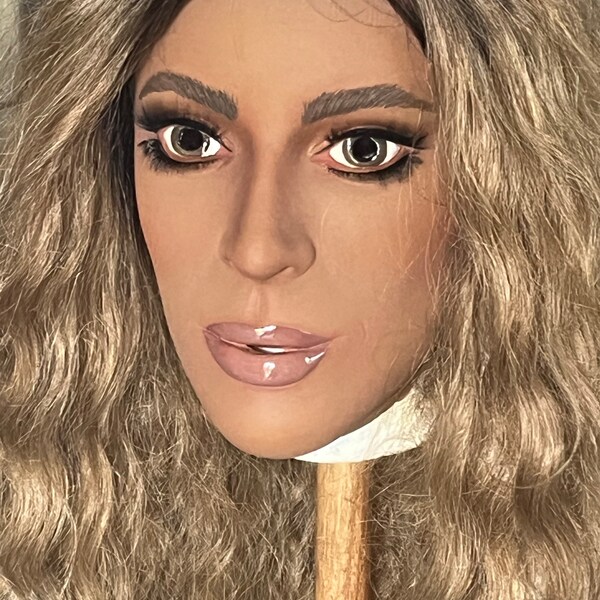 Realistic Female Mask - Etsy