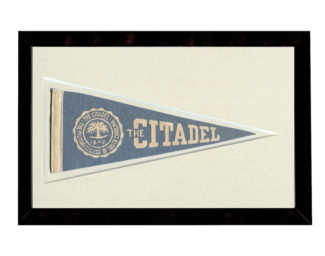Vintage Citadel Military College Pennant Circa 1950 - Etsy