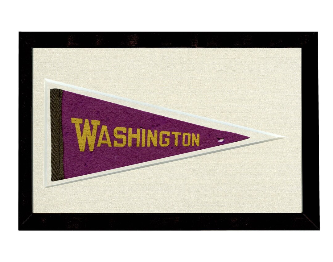 Vintage University of Washington Pennant circa 1950s - Etsy