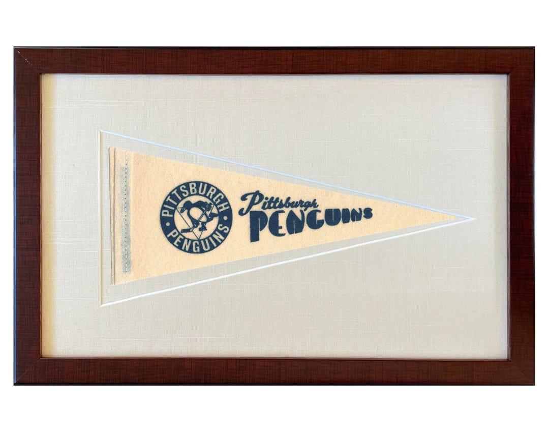 Vintage Pittsburgh Penguins NHL Pennant - Etsy