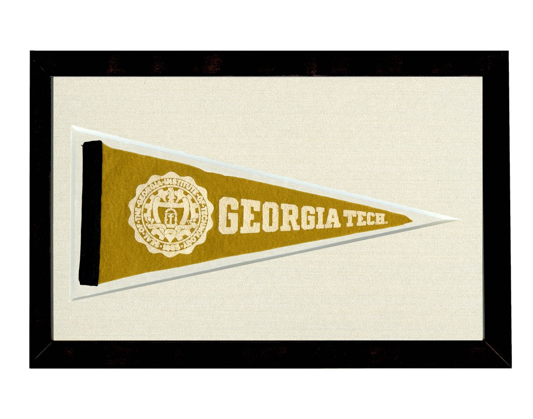 Vintage Georgia Tech Pennant circa 1950 - Etsy