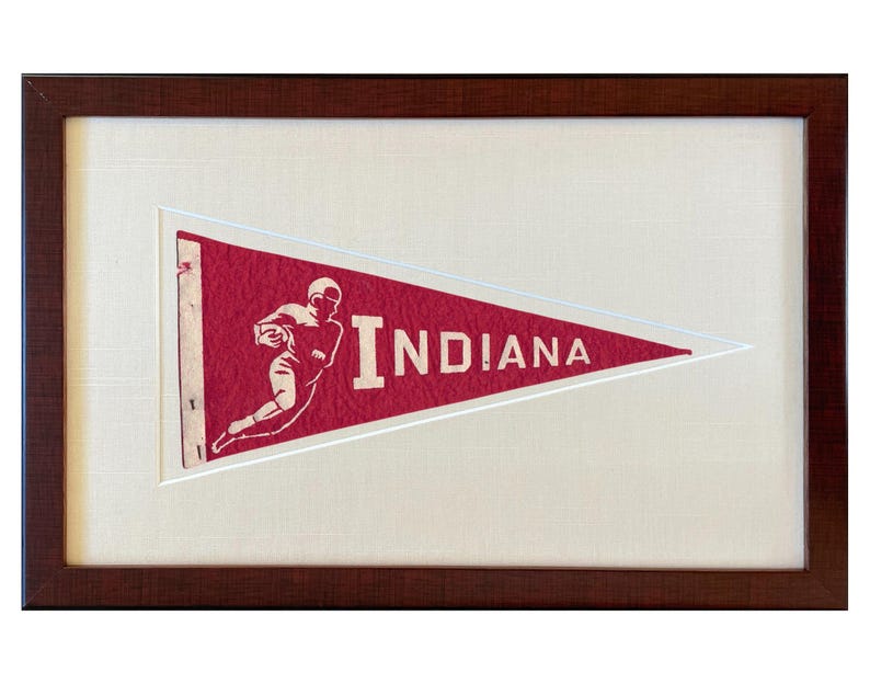 Vintage Indiana University Pennant - Etsy