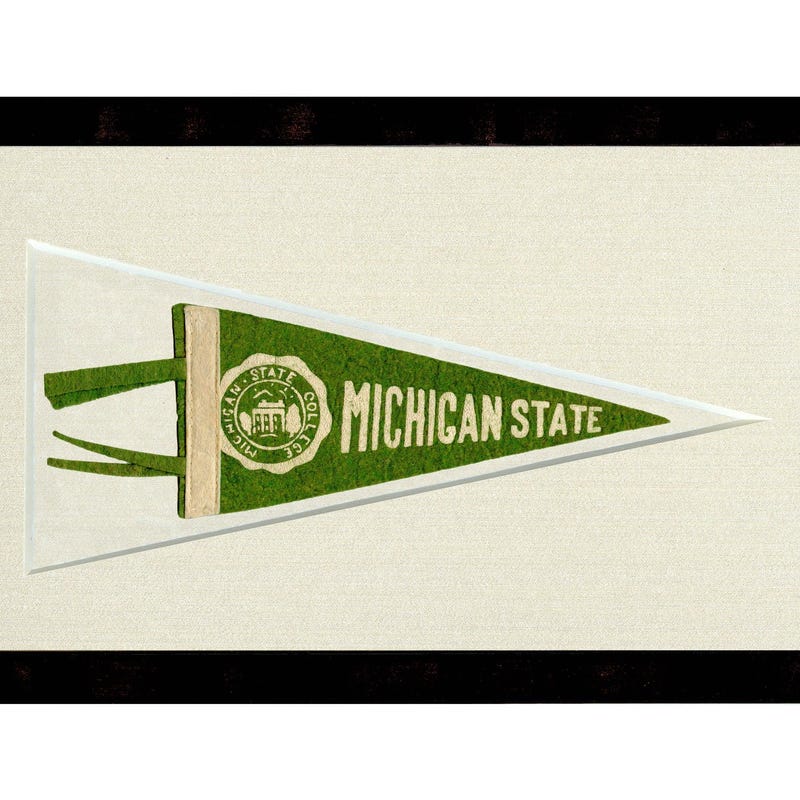Michigan Pennant - Etsy